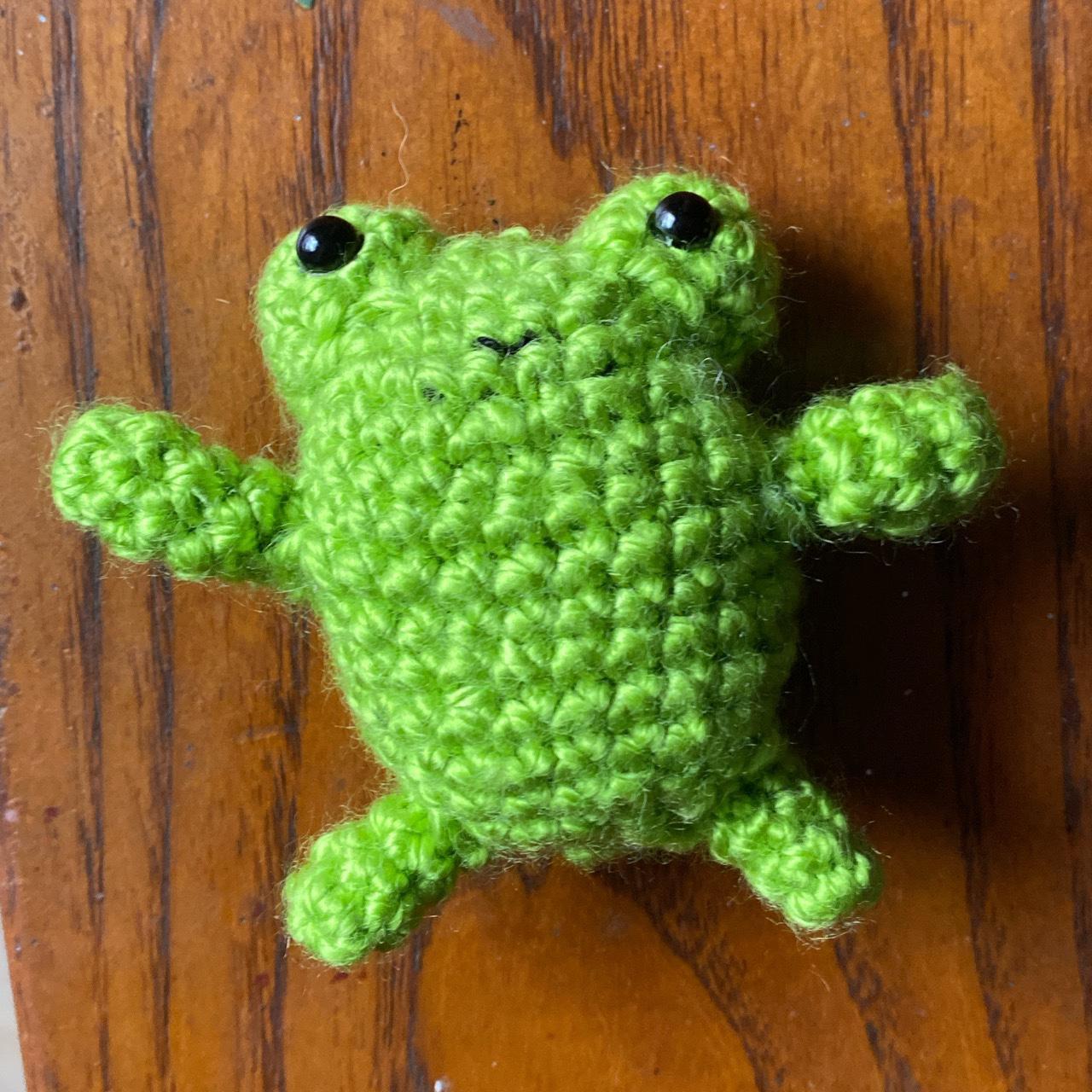 🐸 mimi- adorable small froggy crocheted by... | Depop