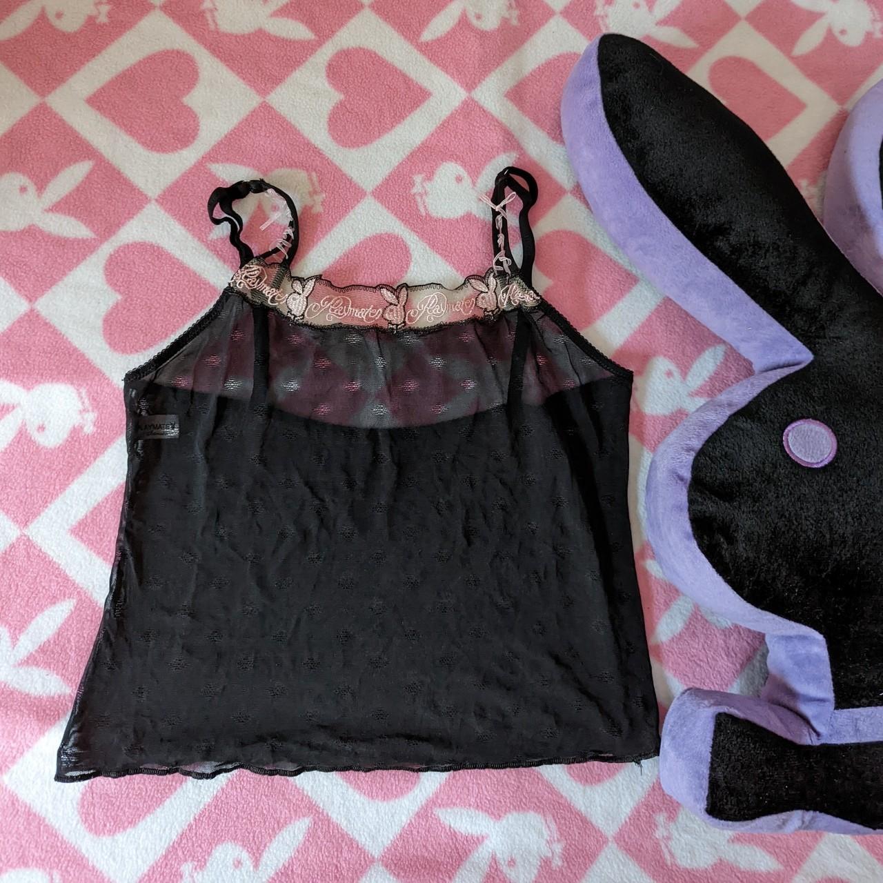 Playboy intimates tank top, black says playmate on... - Depop