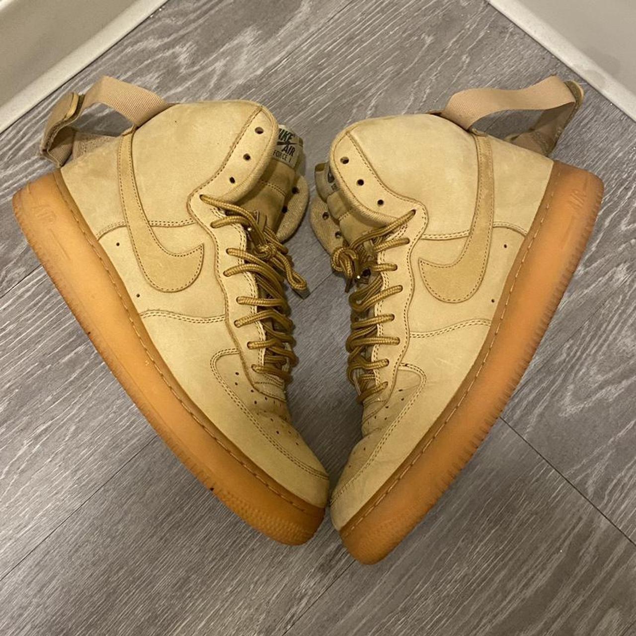 Nike flax Air Force 1s 10.5 size, fits true to... - Depop