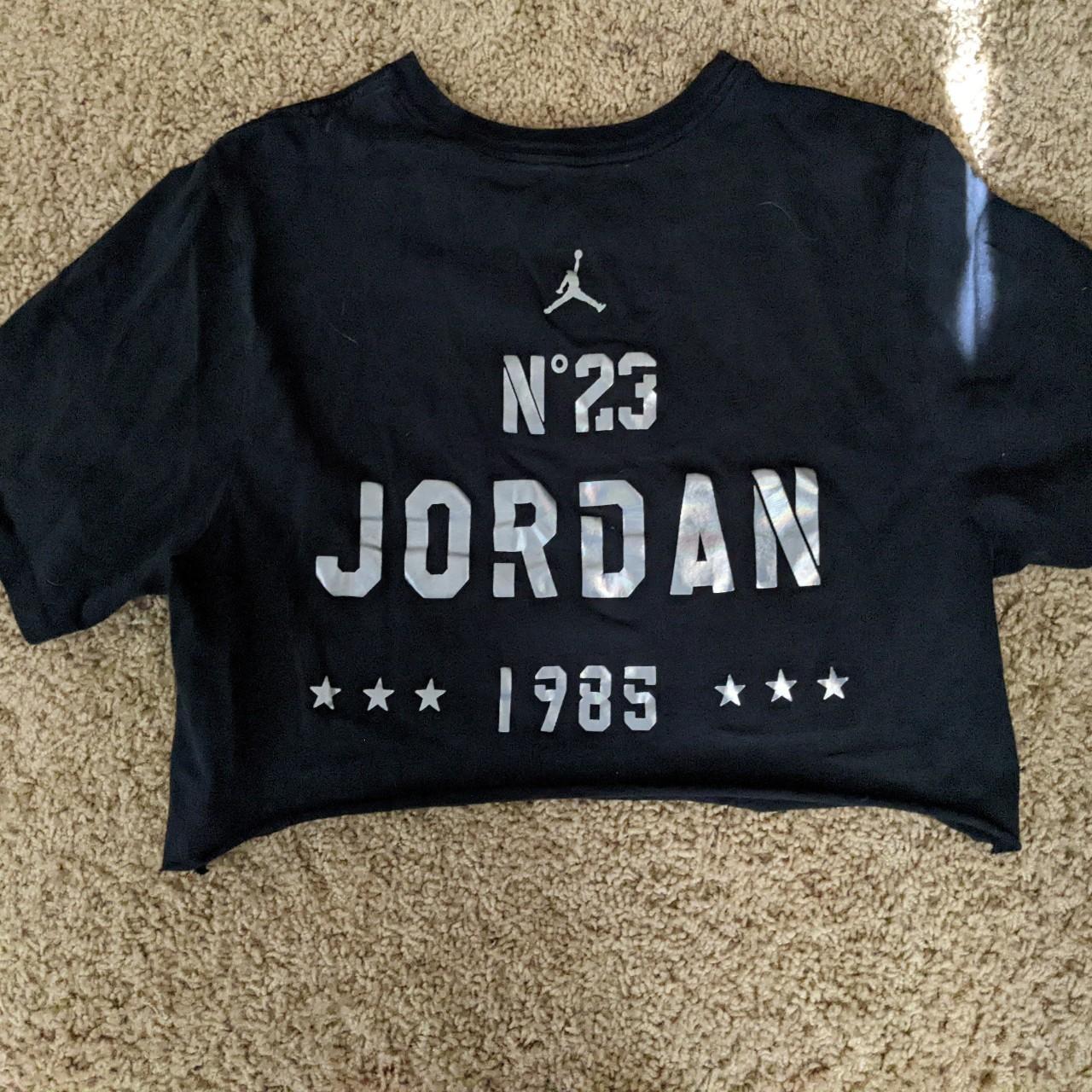 Air Jordan crop top. Mini crop top, fits loosely... - Depop