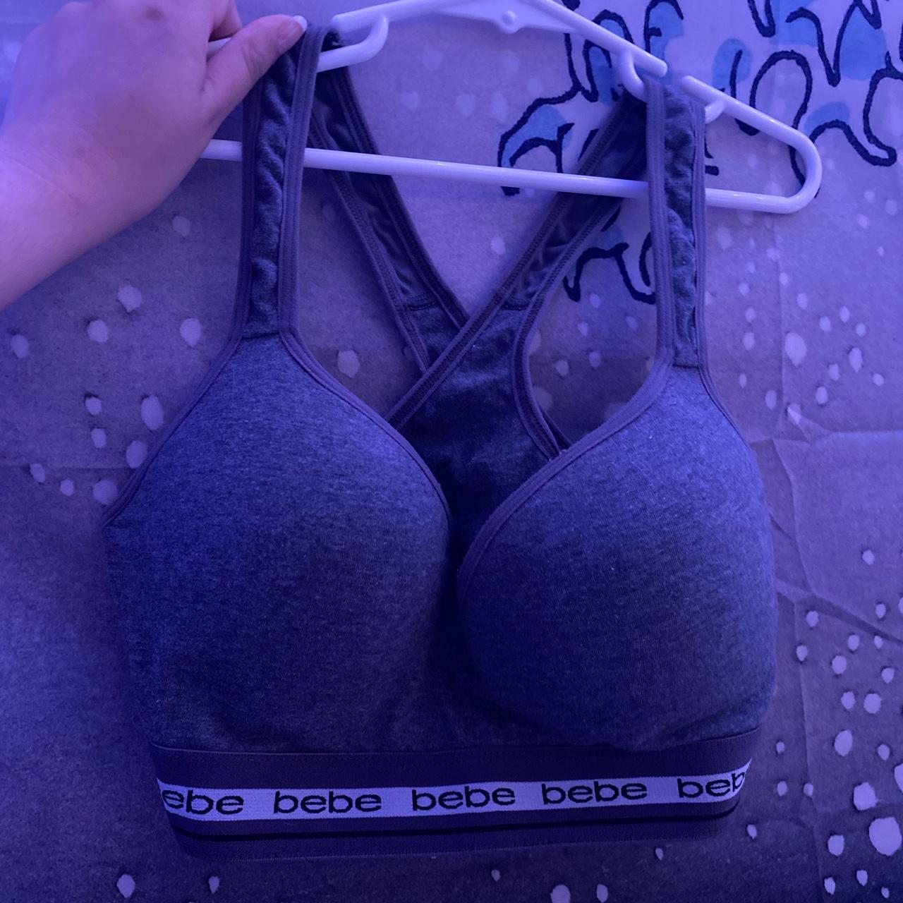 Bebe Push-up Bra. Super cute gray! free shipping!... - Depop