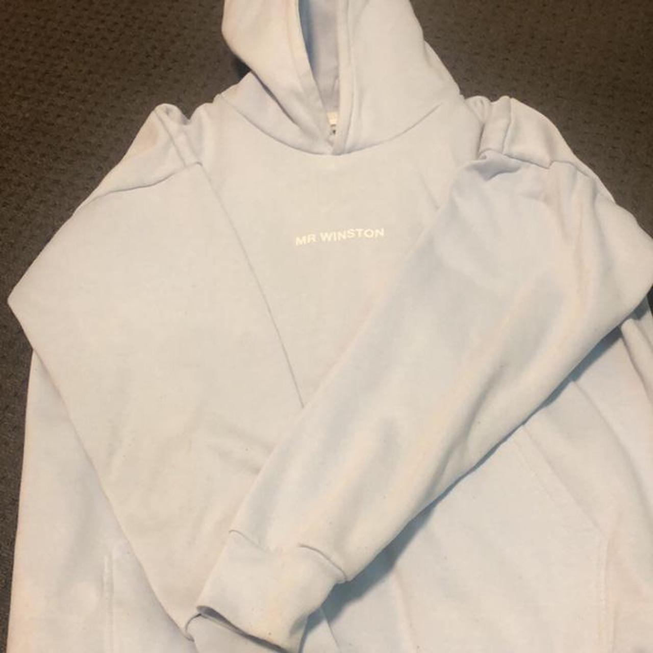 Mr winston light blue hoodie WANTING TO TRADE FOR A... - Depop