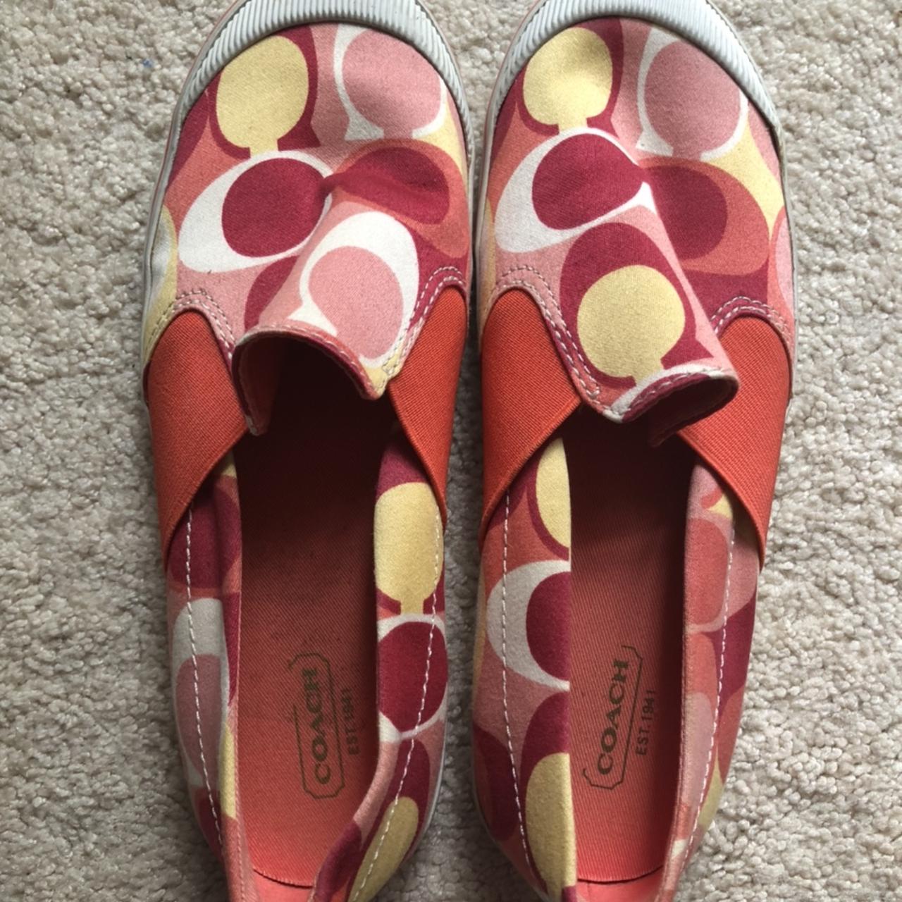 COACH KAYCEE SIGNATURE LOGO FASHION SNEAKERS WOMEN’S... - Depop