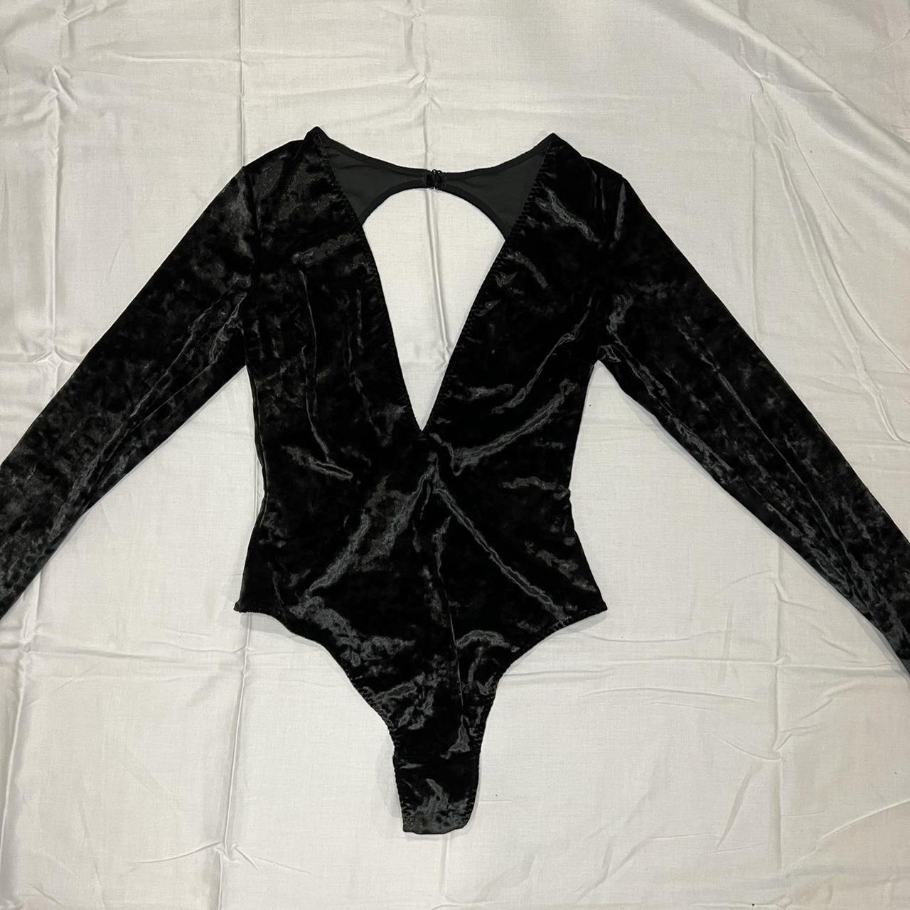 VINTAGE VICTORIA SECERT LINGERIE BODYSUIT LONG V CUT... | Depop