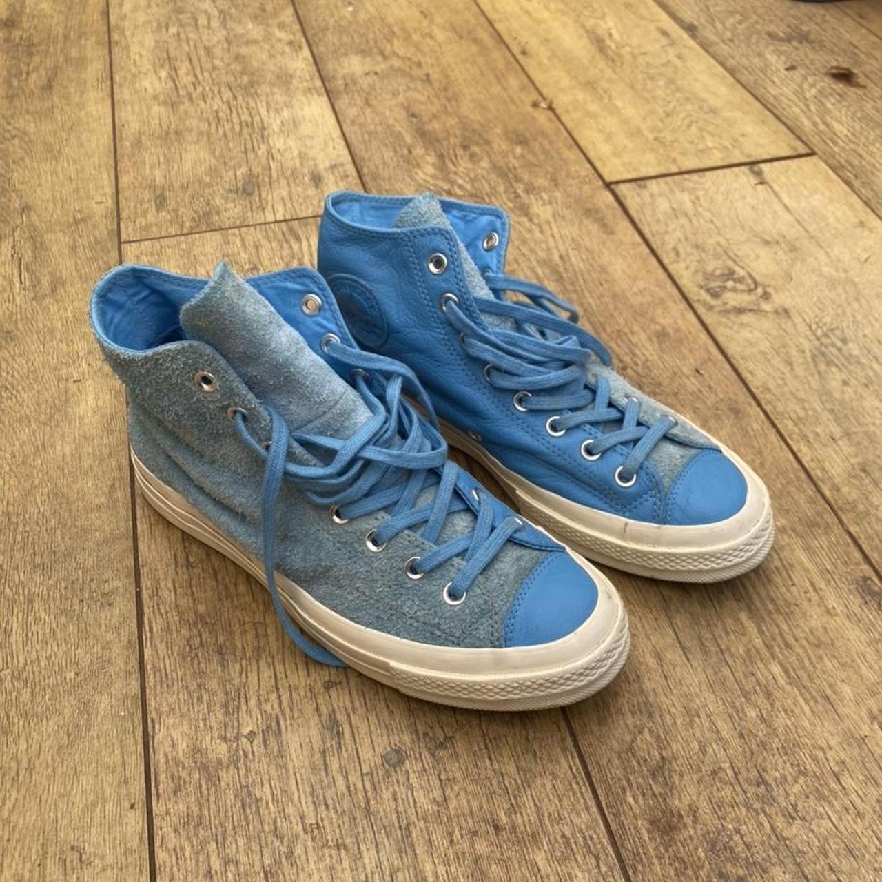 Converse Men's Blue Trainers | Depop