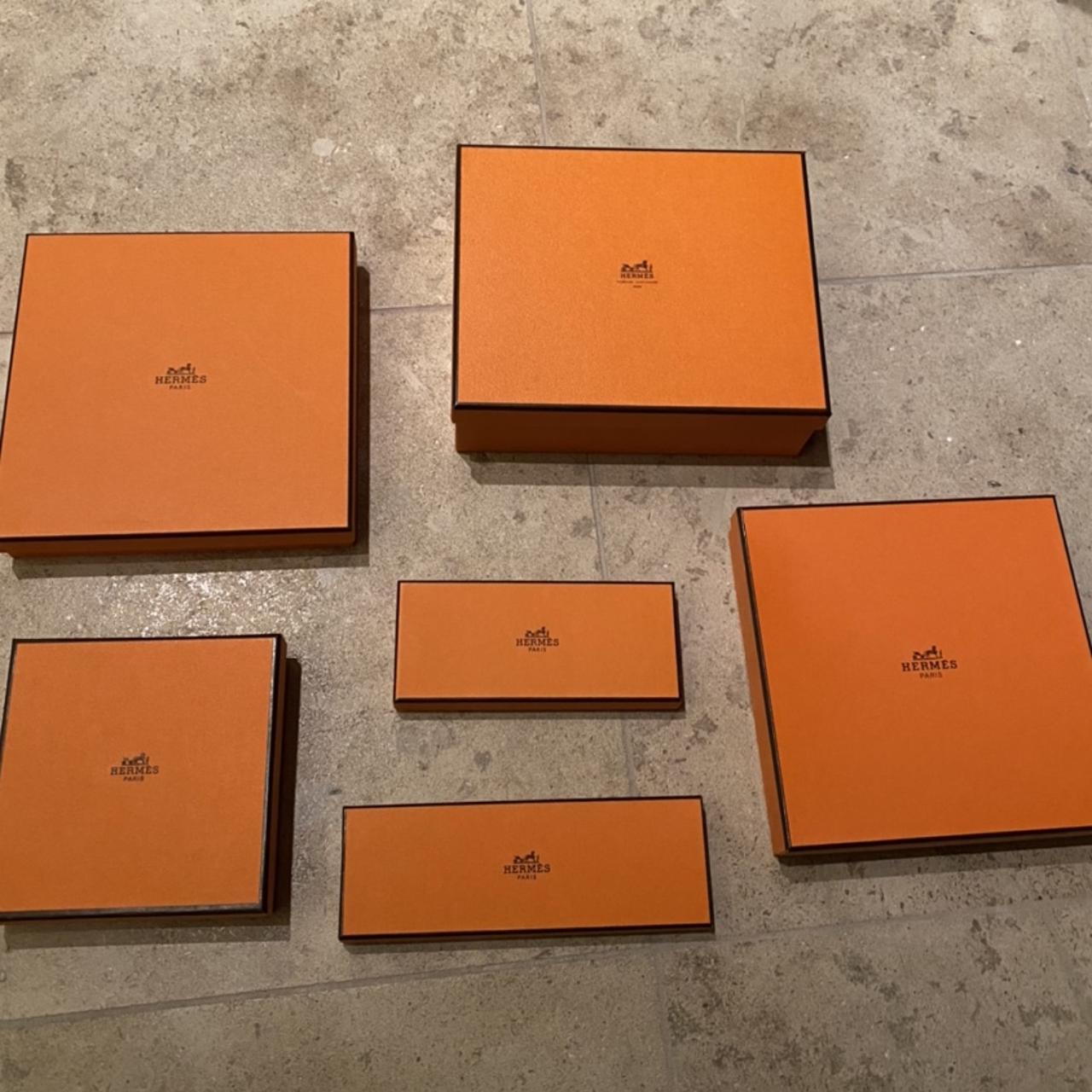 Set of 9 Hermès Boxes 3 bags and ribbons ... - Depop