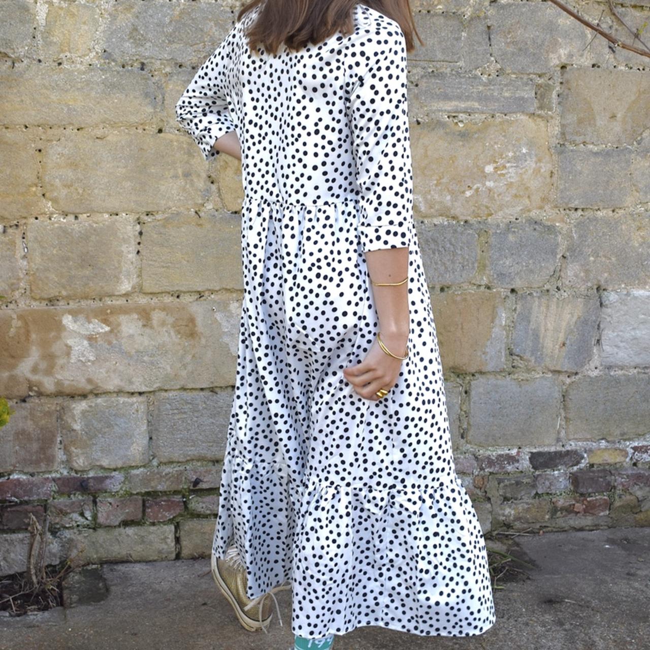 Maxi Polka Dot Dress Oculus Clothing SS21 Can be... - Depop