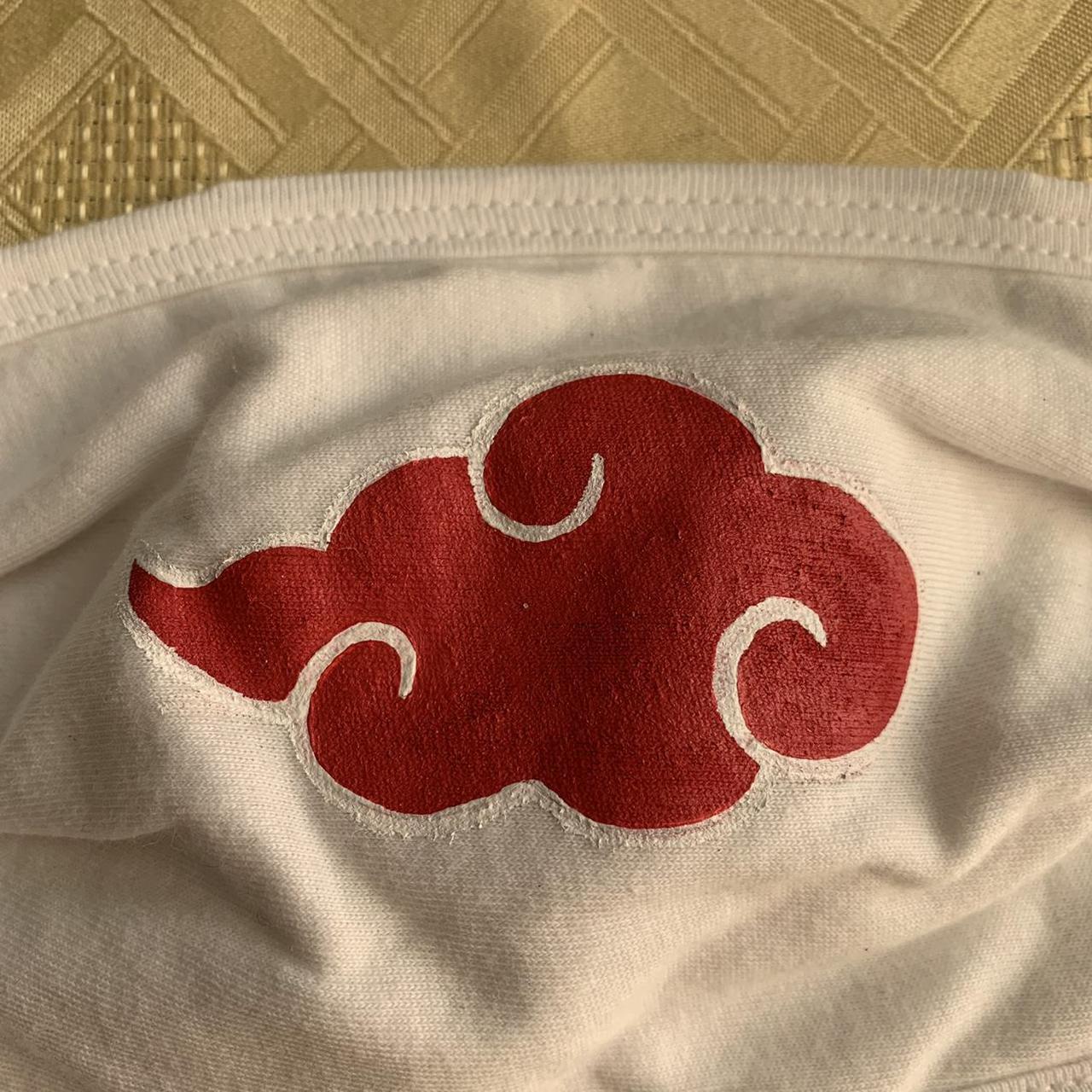 Hand painted akatsuki symbol face mask! Great for... - Depop