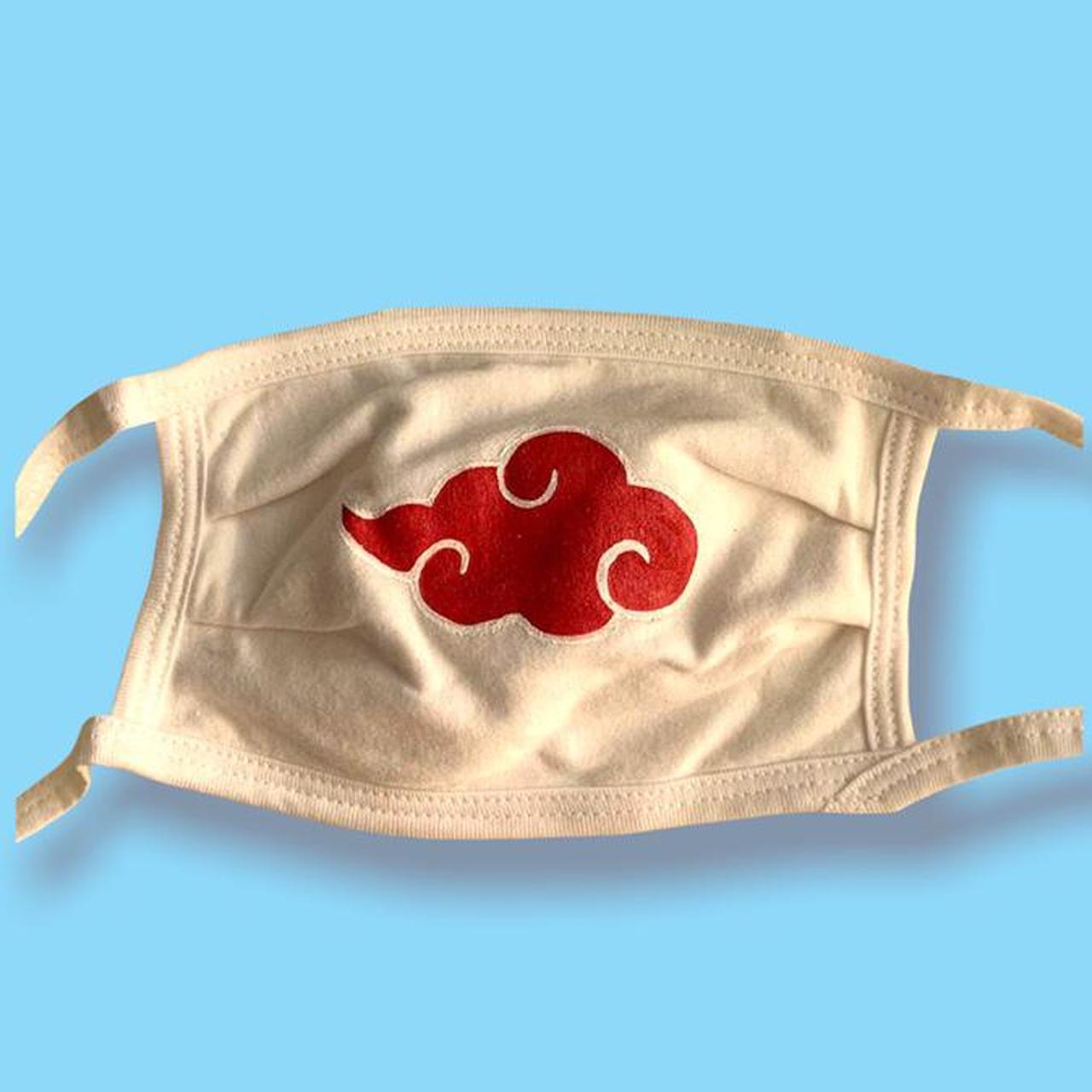 Hand painted akatsuki symbol face mask! Great for... - Depop