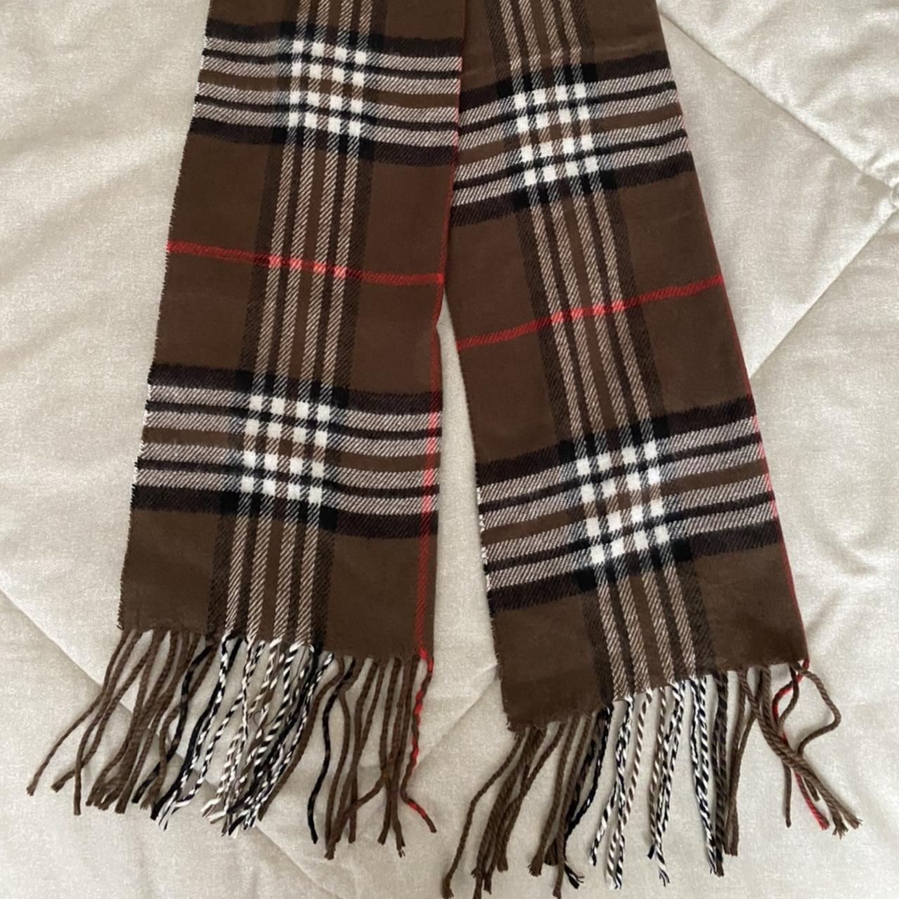 Fake Burberry scarf. Never worn. Really soft.... - Depop