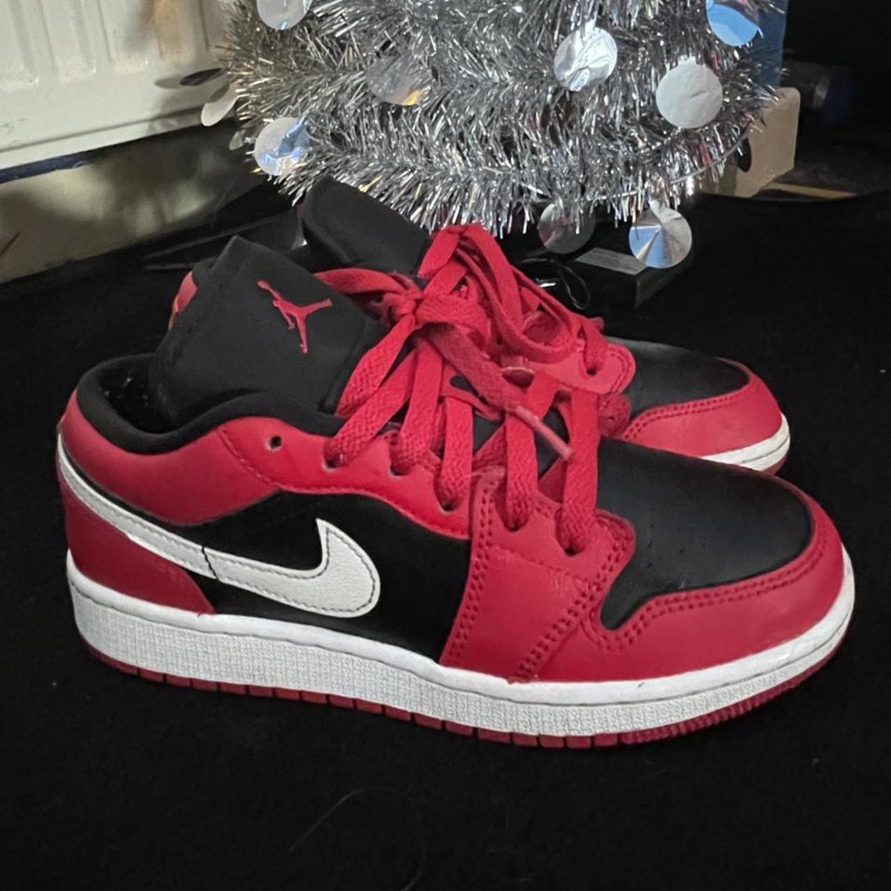 ~~ NIKE JORDAN 1s ~~ - RED / WHITE / BLACK - SIZE... - Depop
