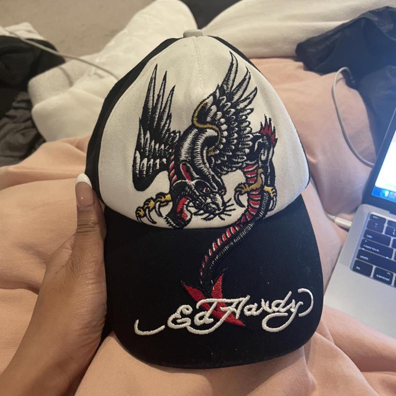 Vintage Ed hardy hat Kids size Free shipping on... - Depop