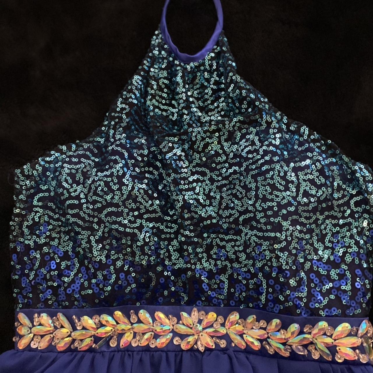 Masquerade Women's Blue Dress | Depop