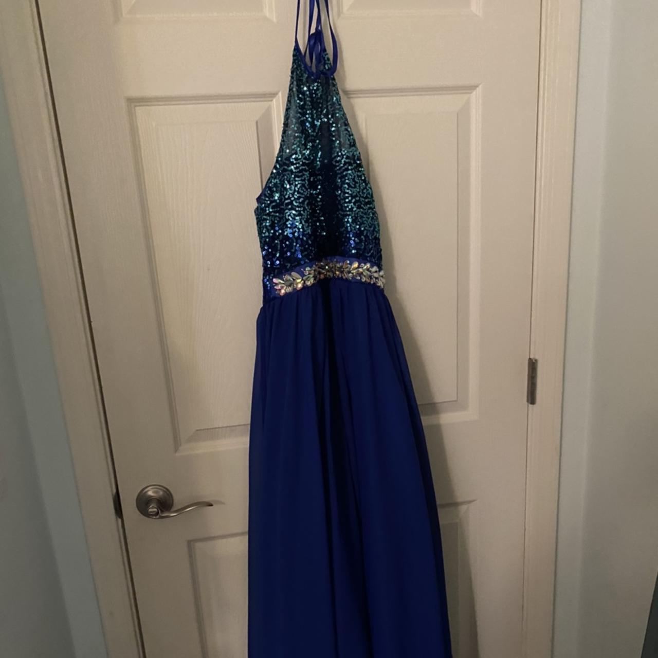 Masquerade Women's Blue Dress | Depop