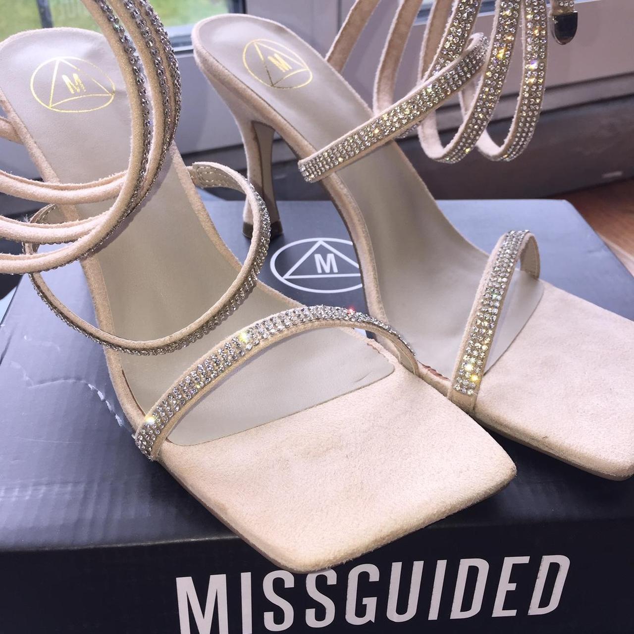BNWT & Box diamanté strappy sandals from Missguided.... - Depop