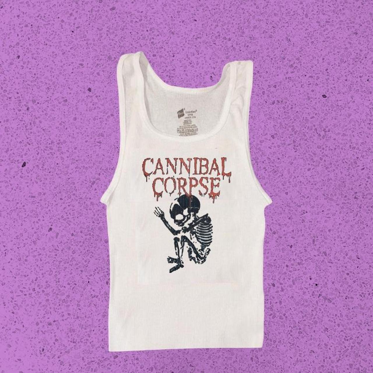 Cannibal Corpse tank top. Butchered at Birth tank... - Depop