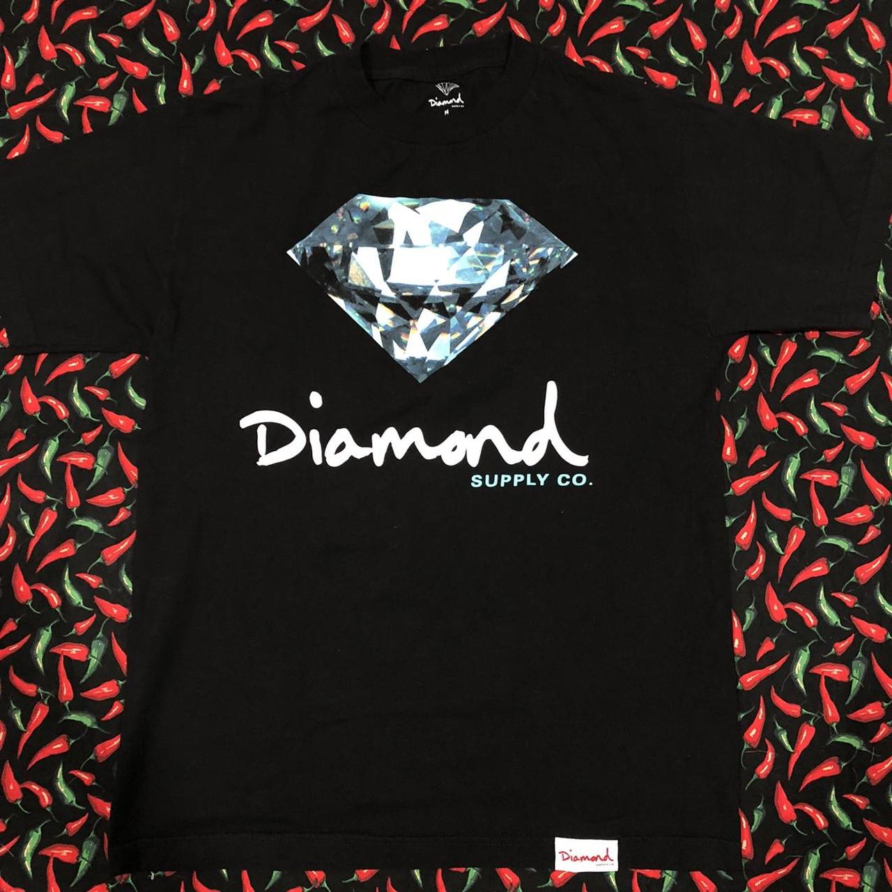 Super cool black Diamond supply shirt, Currently... - Depop
