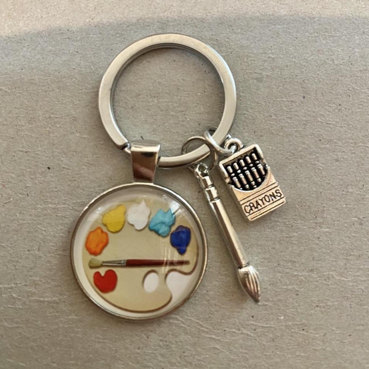 Artist keychain #keychain #artist #paint - Depop