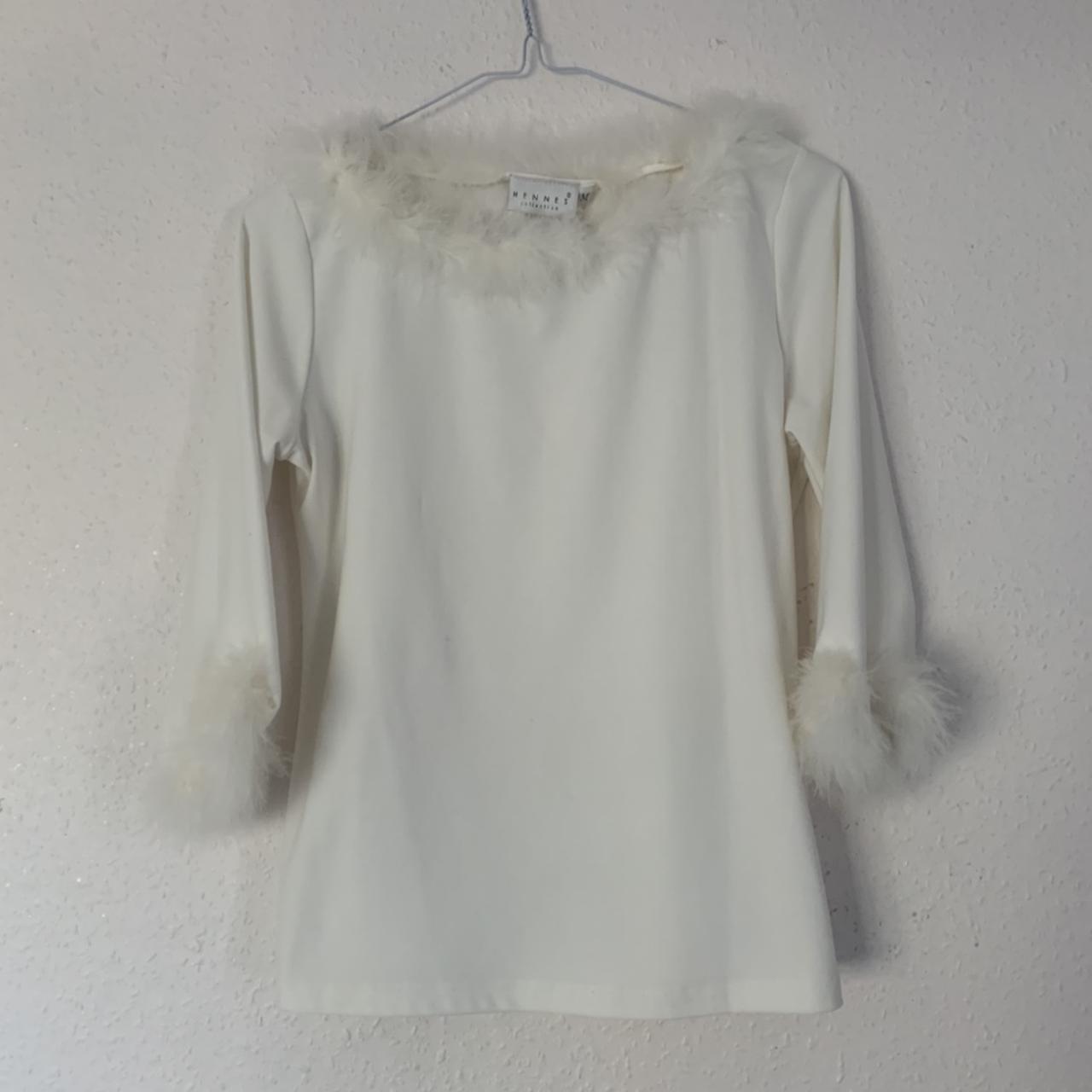 HENNES COLLECTION HM GERMANY 90s VINTAGE WHITE... - Depop