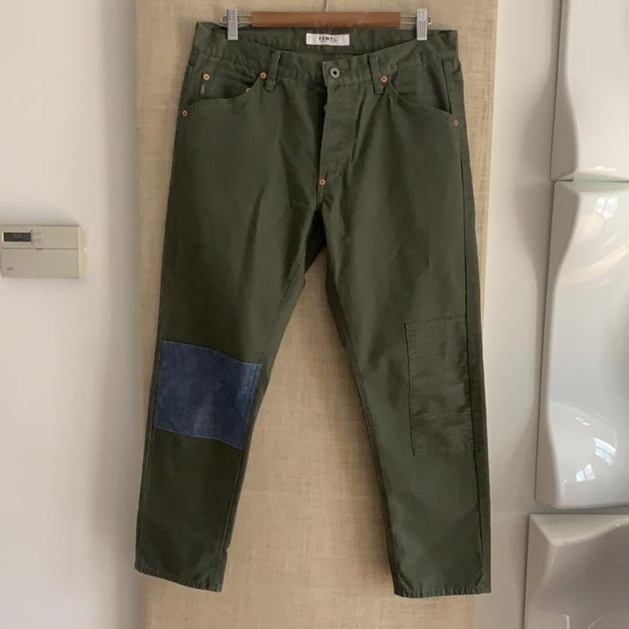 FDMTL army, patchwork, cinch back, 5 pocket. FDMTL... | Depop