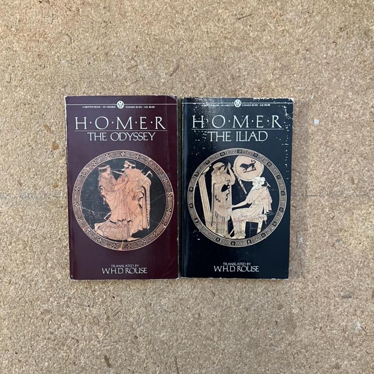the iliad and the odyssey by homer for ancient... - Depop
