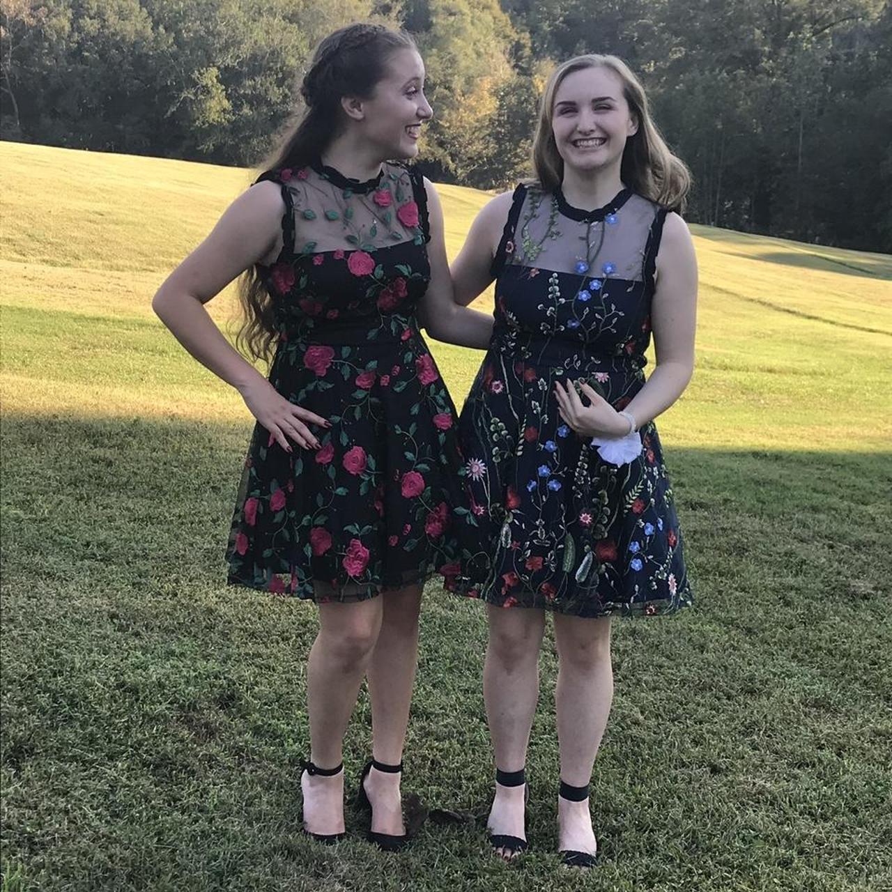 beautiful rose 🥀 homecoming dress! very comfortable... - Depop