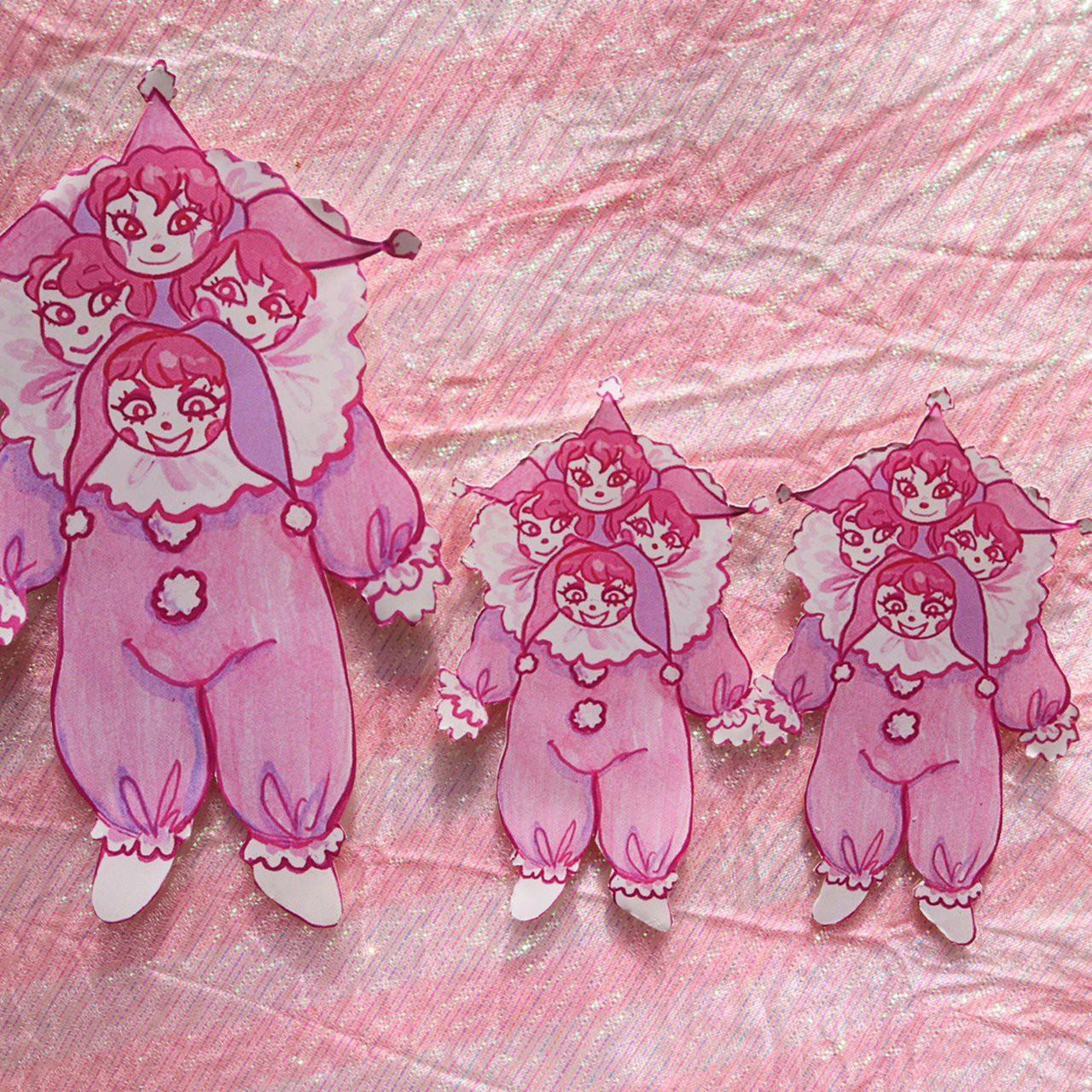 clown quartet sticker small! 2 inches, high gloss... - Depop