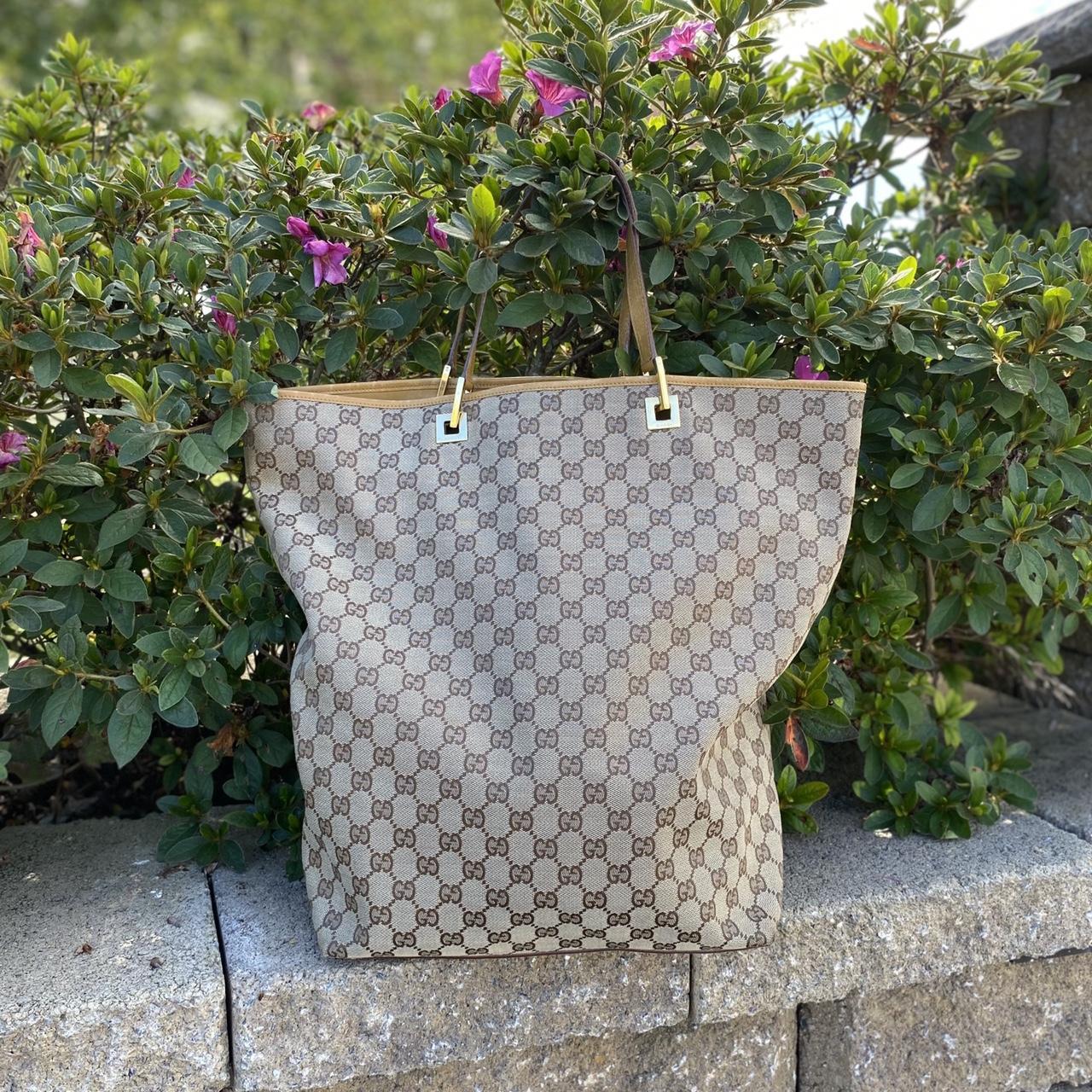 Authentic Gucci Large Eclipse GG monogram tan... - Depop