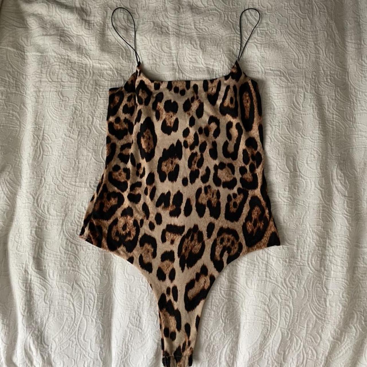 cheetah bodysuit from windsor size S worn a few... - Depop