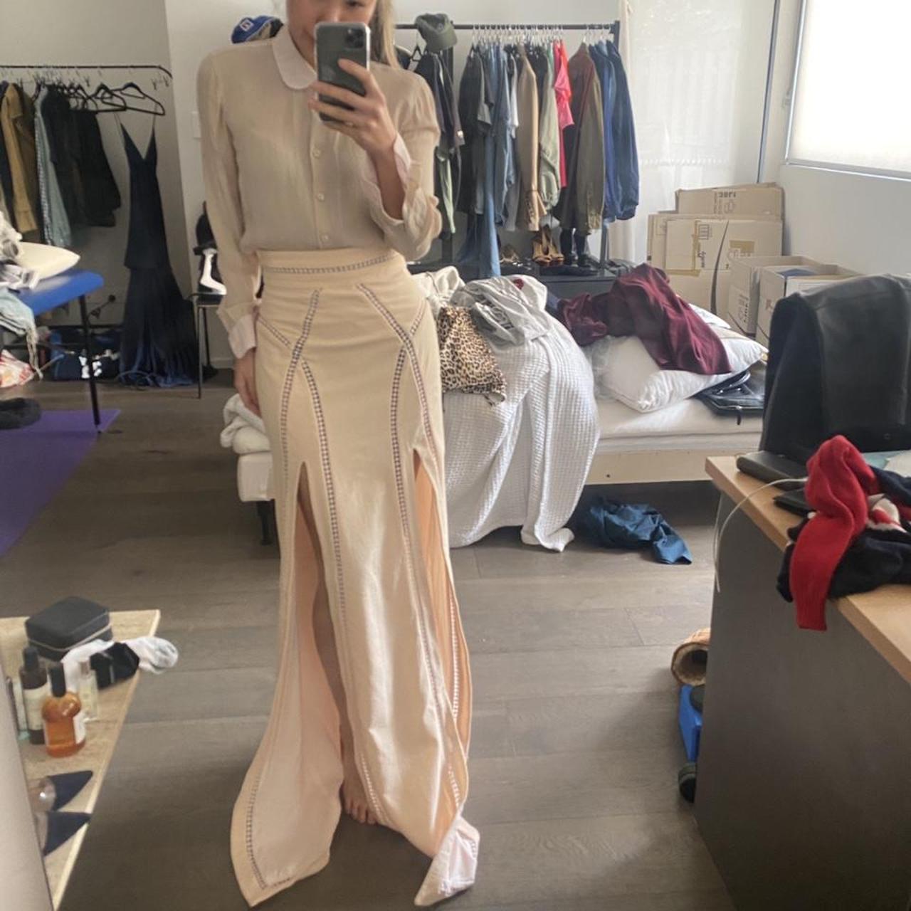 ZIMMERMANN Sample Split Maxi Skirt - Sample sizing... - Depop