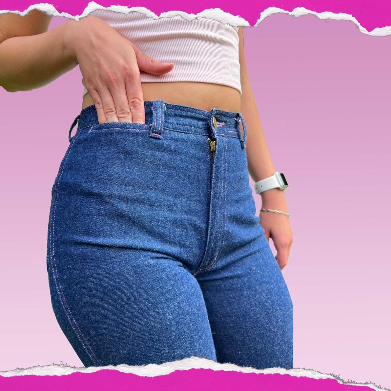 Women Bon Bon Straight Leg Vintage Retro Groovy... - Depop