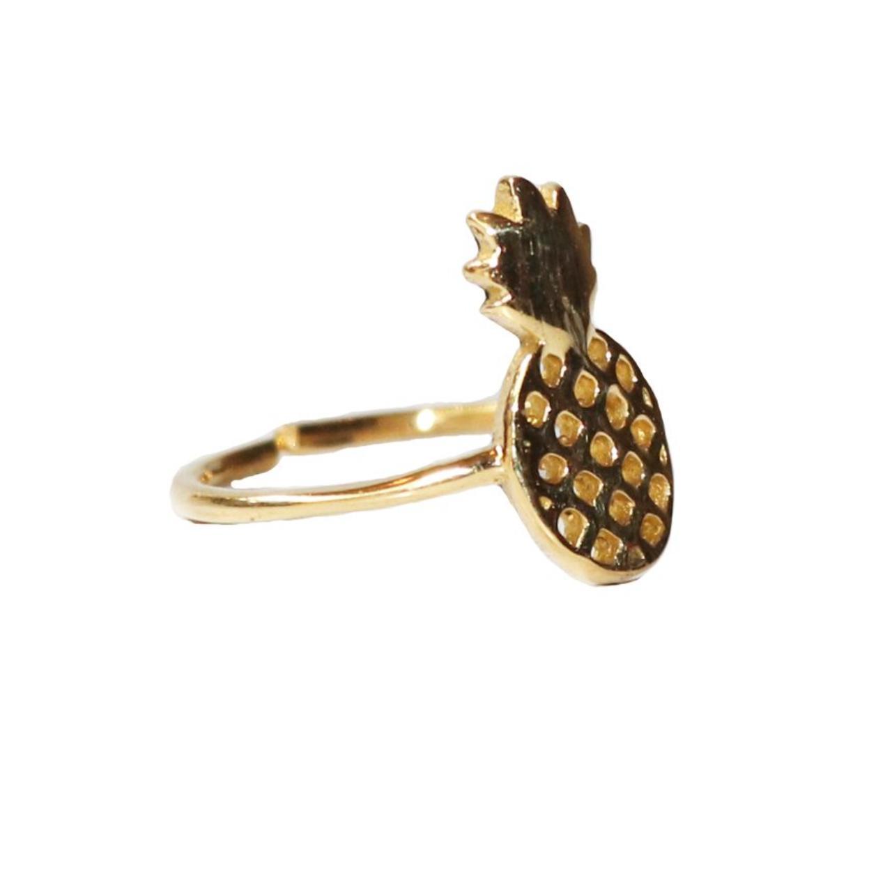 Gold Pineapple Ring ️ABOUT THE ITEM: This gold... - Depop