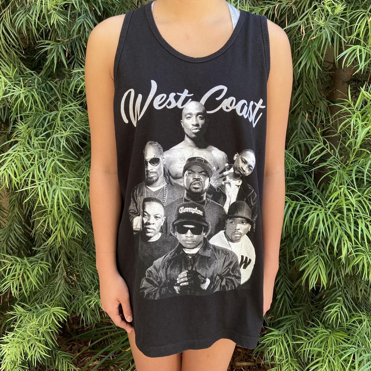 West Coast Easy E, Tupac, Ice Cube Tank Top soft... - Depop