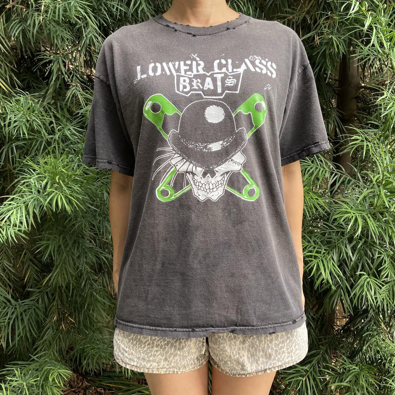 Lower Class Brats Black Tee Lower Class Brats Punk... - Depop