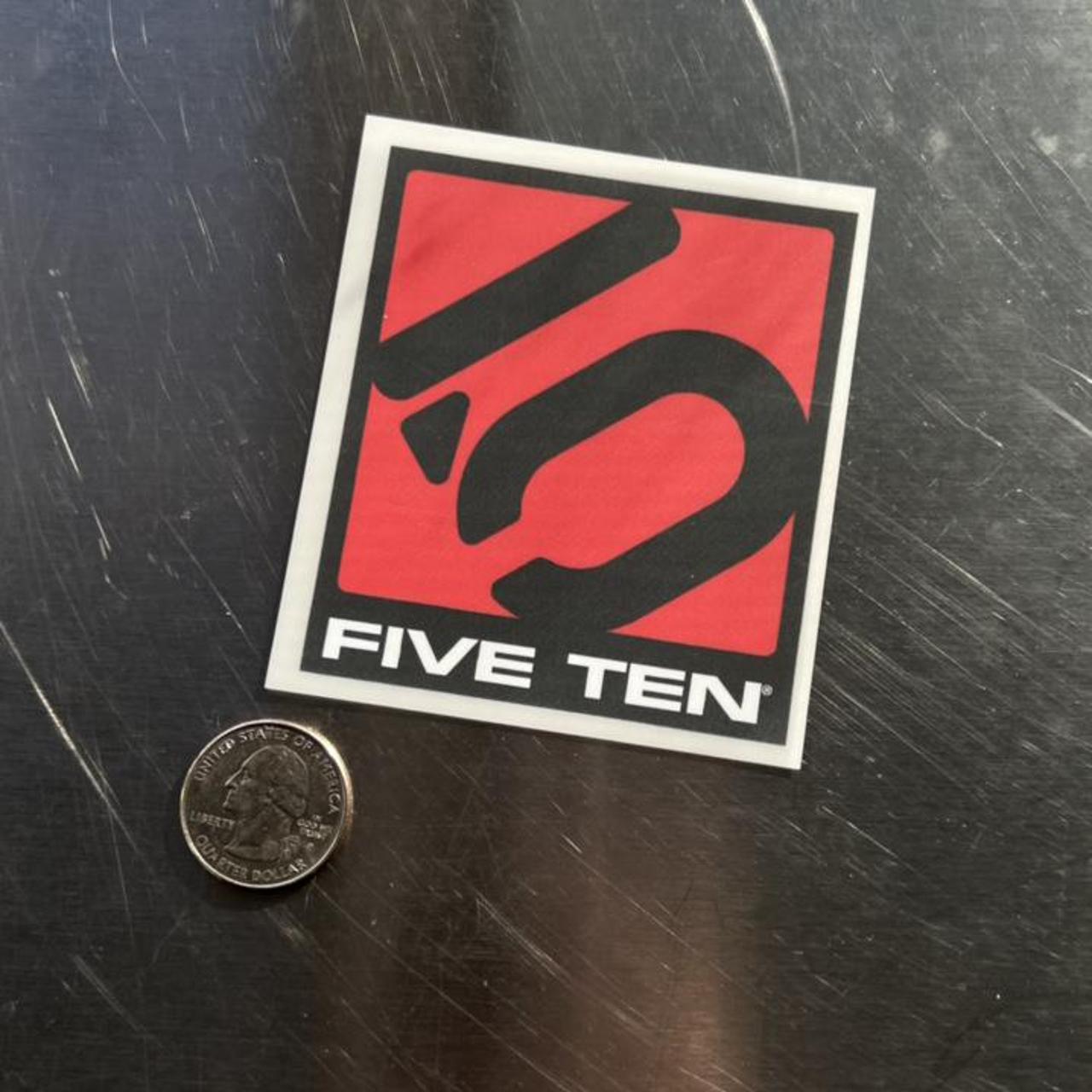 5.10 red climbing sticker. Note this is an inside... - Depop