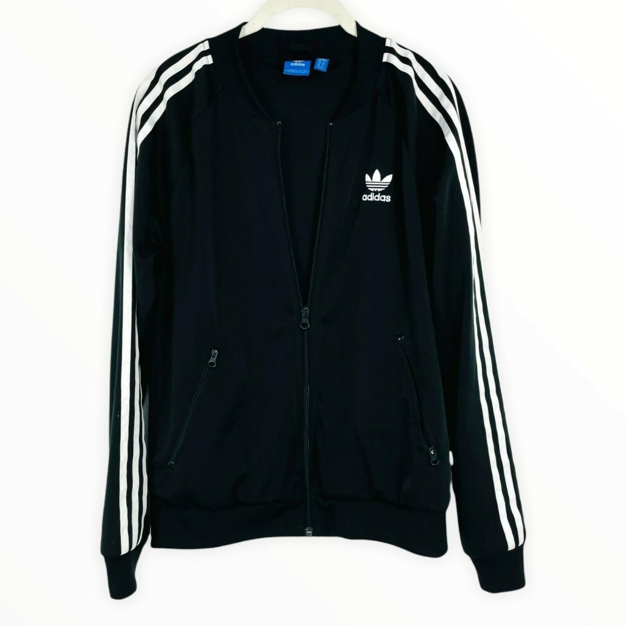 Adidas Trefoil Performance Track Jacket Black Medium... - Depop