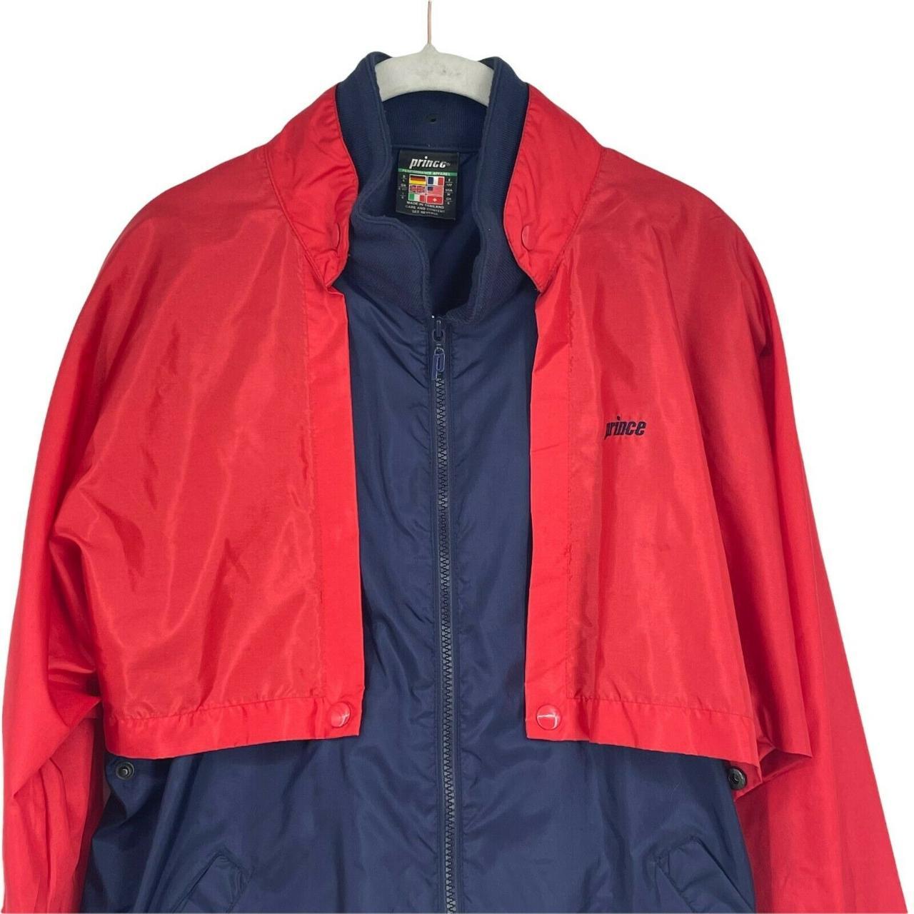 Prince Jacket Vintage Windbreaker Full Zipped Red... - Depop