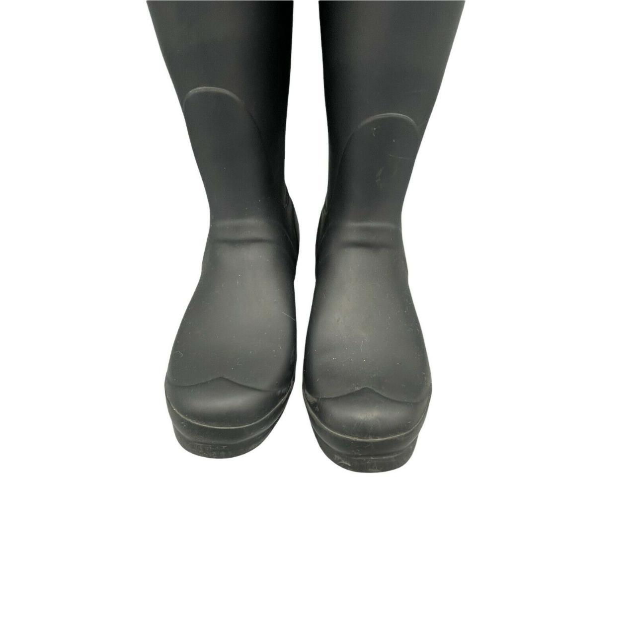 Hunter Tall Rain Boots Rubber Black Size 8 Women... - Depop