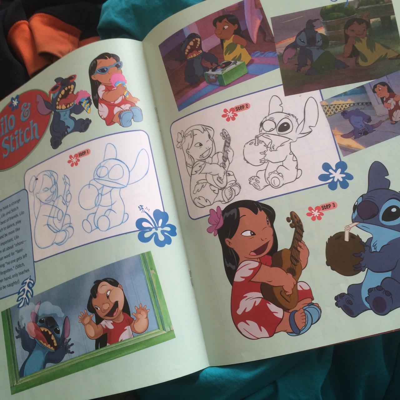 (LOWERED PRICE) How-to-Draw Lilo & Stich booklet... - Depop