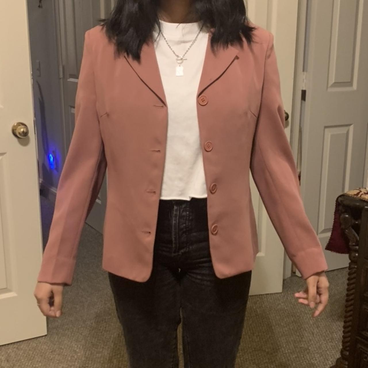 Rose blazer. Vintage 90s style. Thrifted but in... - Depop