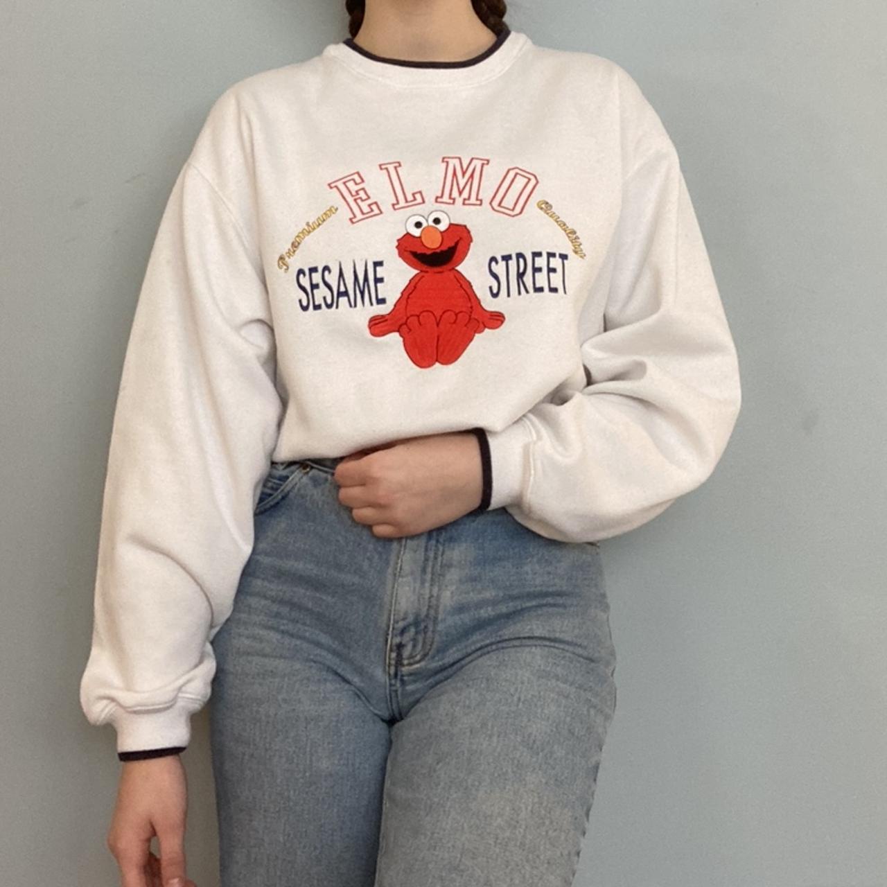 ELMO CREW NECK authentic sesame street brand the... - Depop