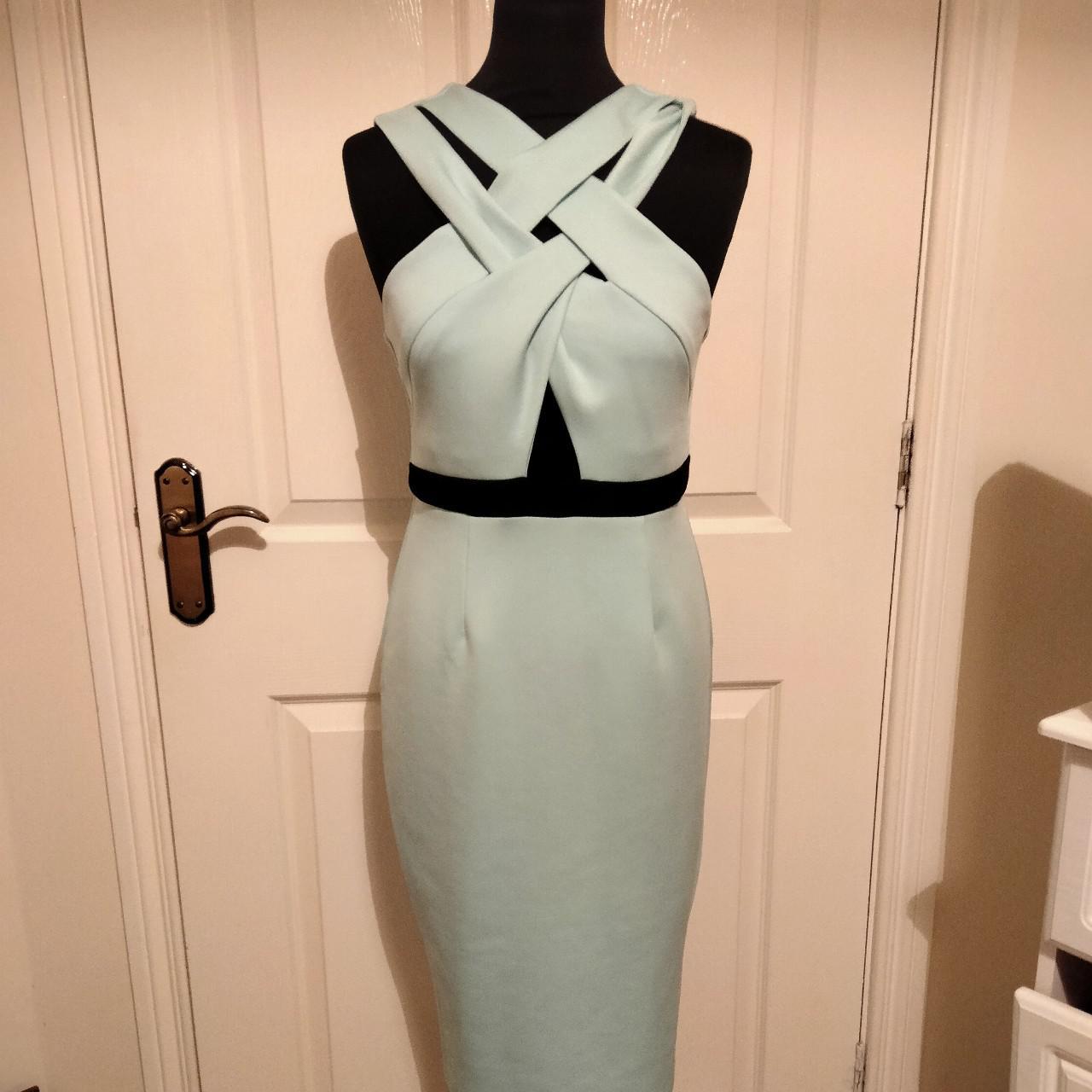 Fab Spring pastel dress ASOS Mint Green Midi... - Depop
