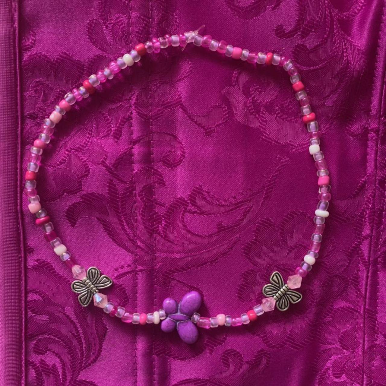 8$ beautiful butterfly choker! handmade by yours... - Depop