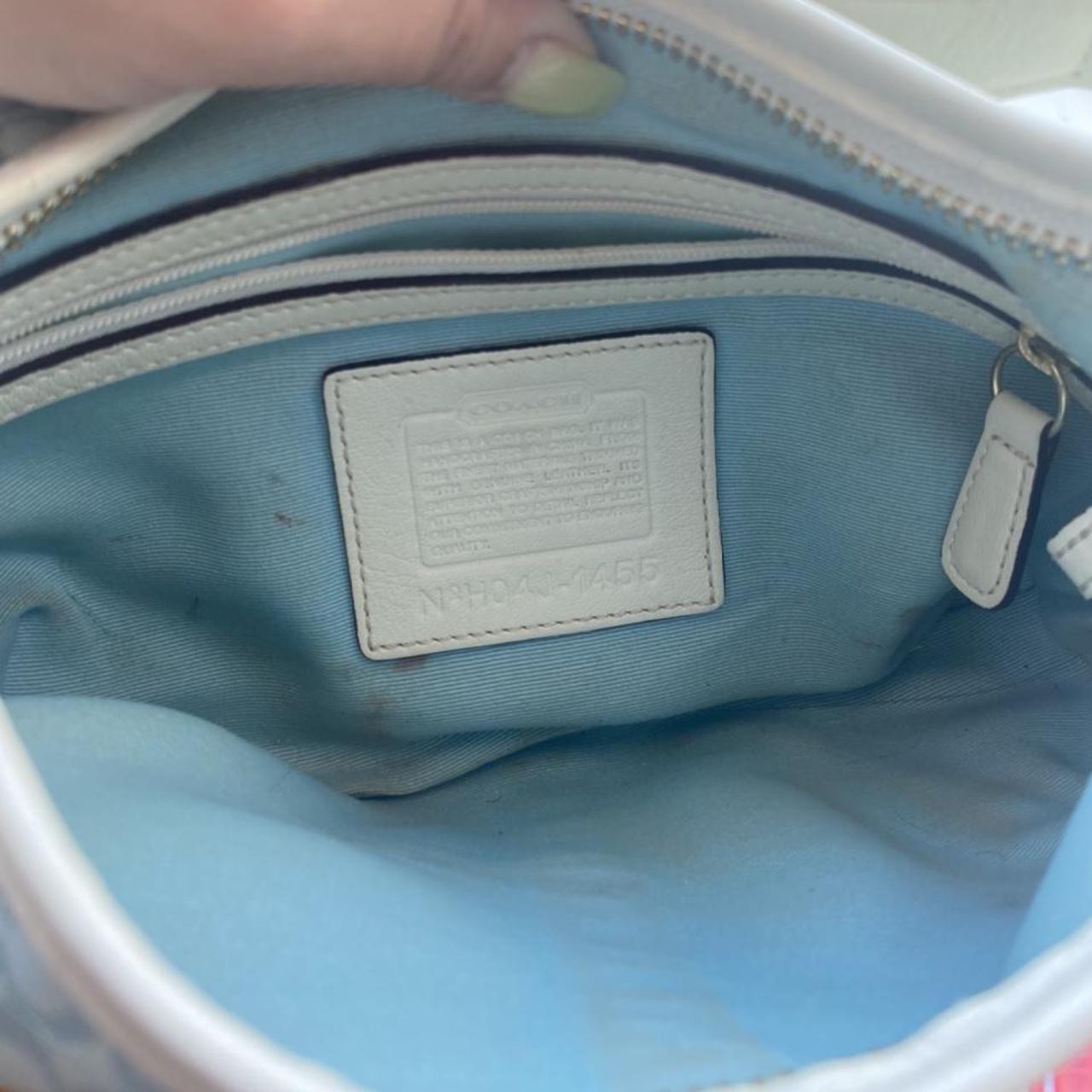 vintage baby blue coach y2k shoulder purse! a few... - Depop