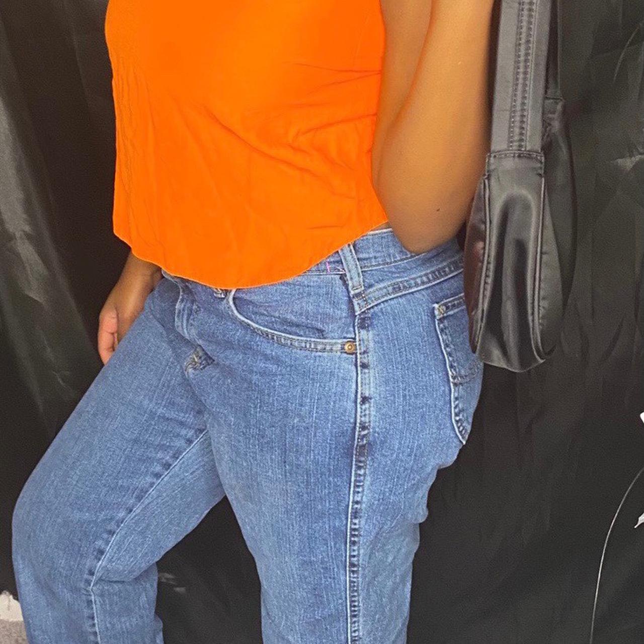 Coach Women's Orange Crop-top | Depop