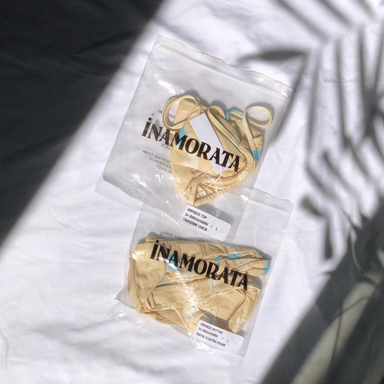 Inamorata Women's Yellow and Blue Suit | Depop