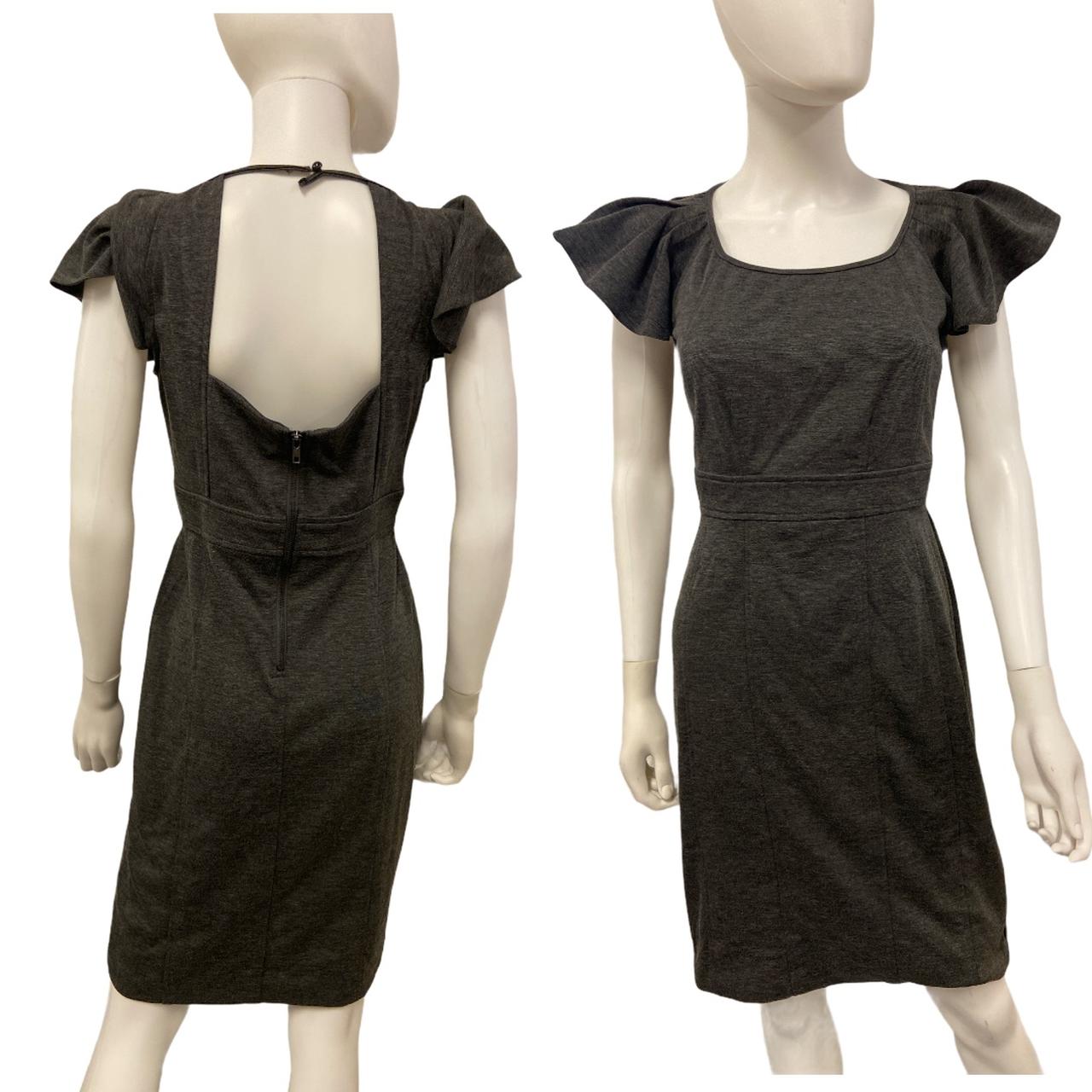 Rampage grey midi dress Size large Cinched waist... - Depop