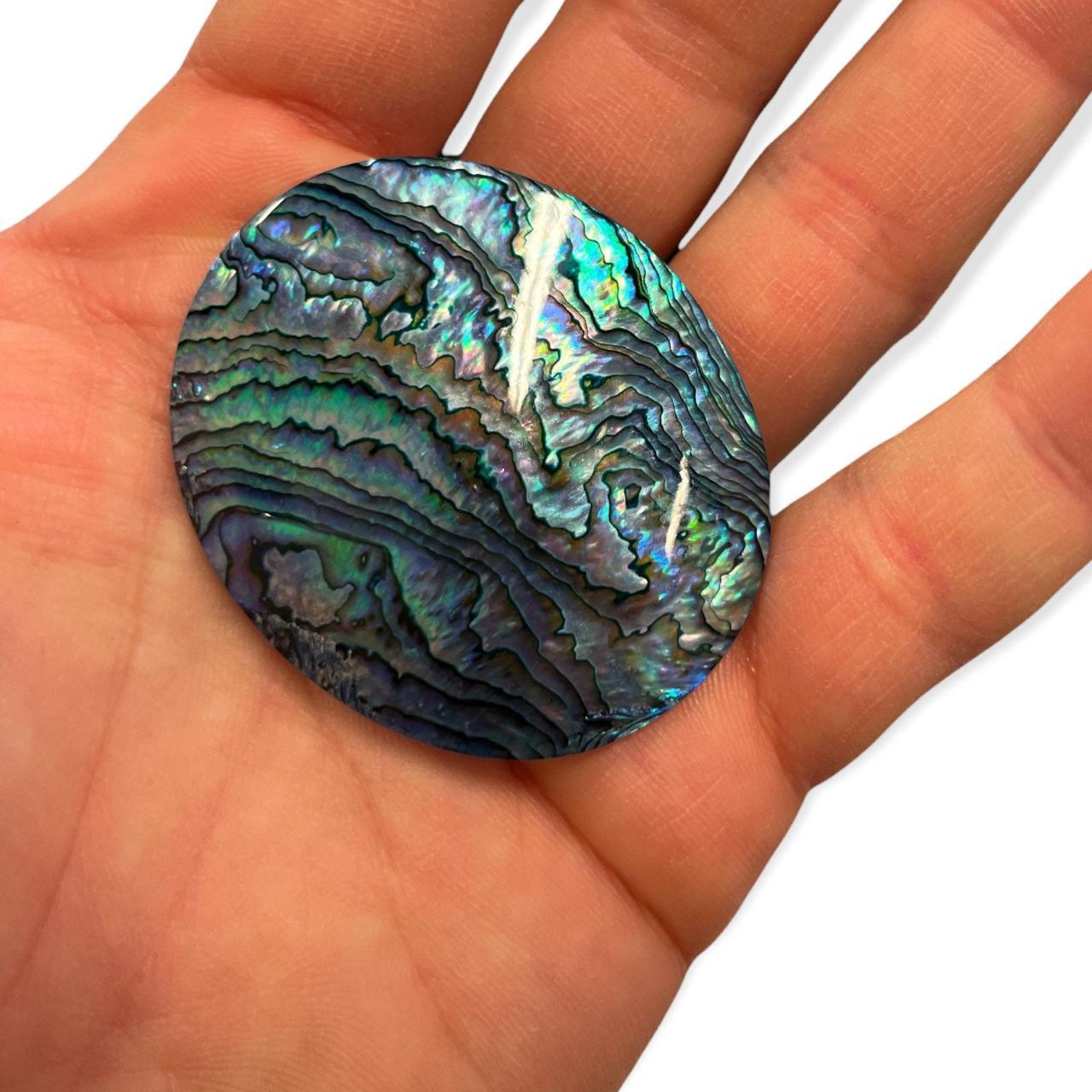 Vintage Abalone Shell Brooch Pin, Natural... - Depop