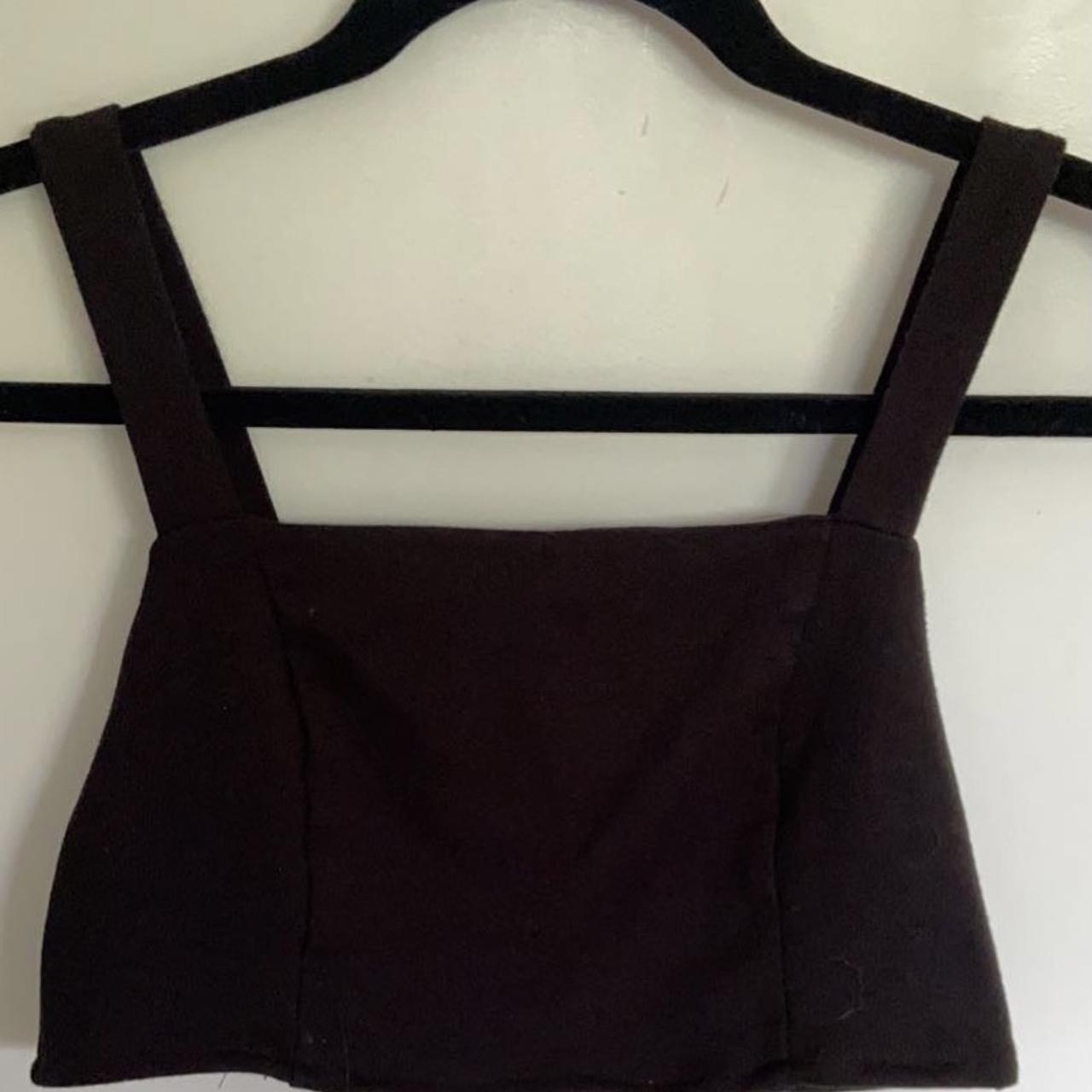 Black square neck crop top! This used to be a... - Depop