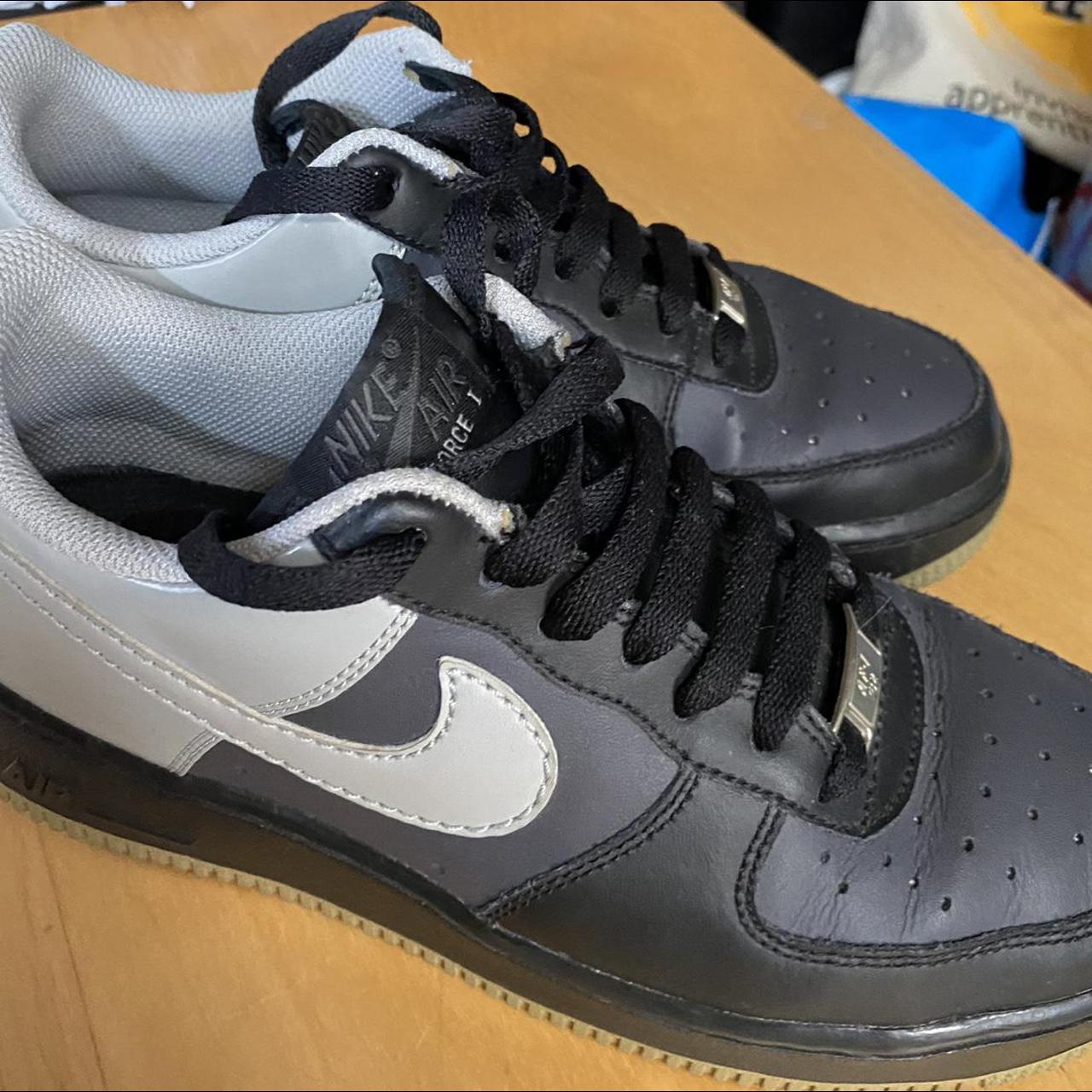 NIKE AIR FORCE 1 ‘82 in black and two tone grey one... - Depop